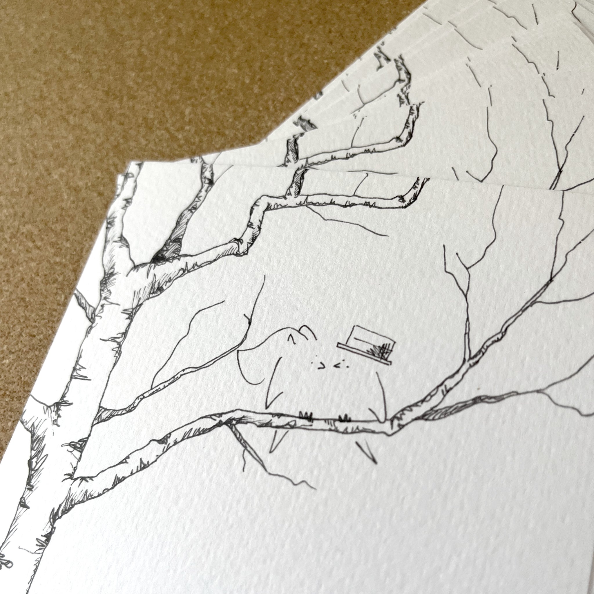 Wedding Fingerprint Thank You Cards – New Forest Print